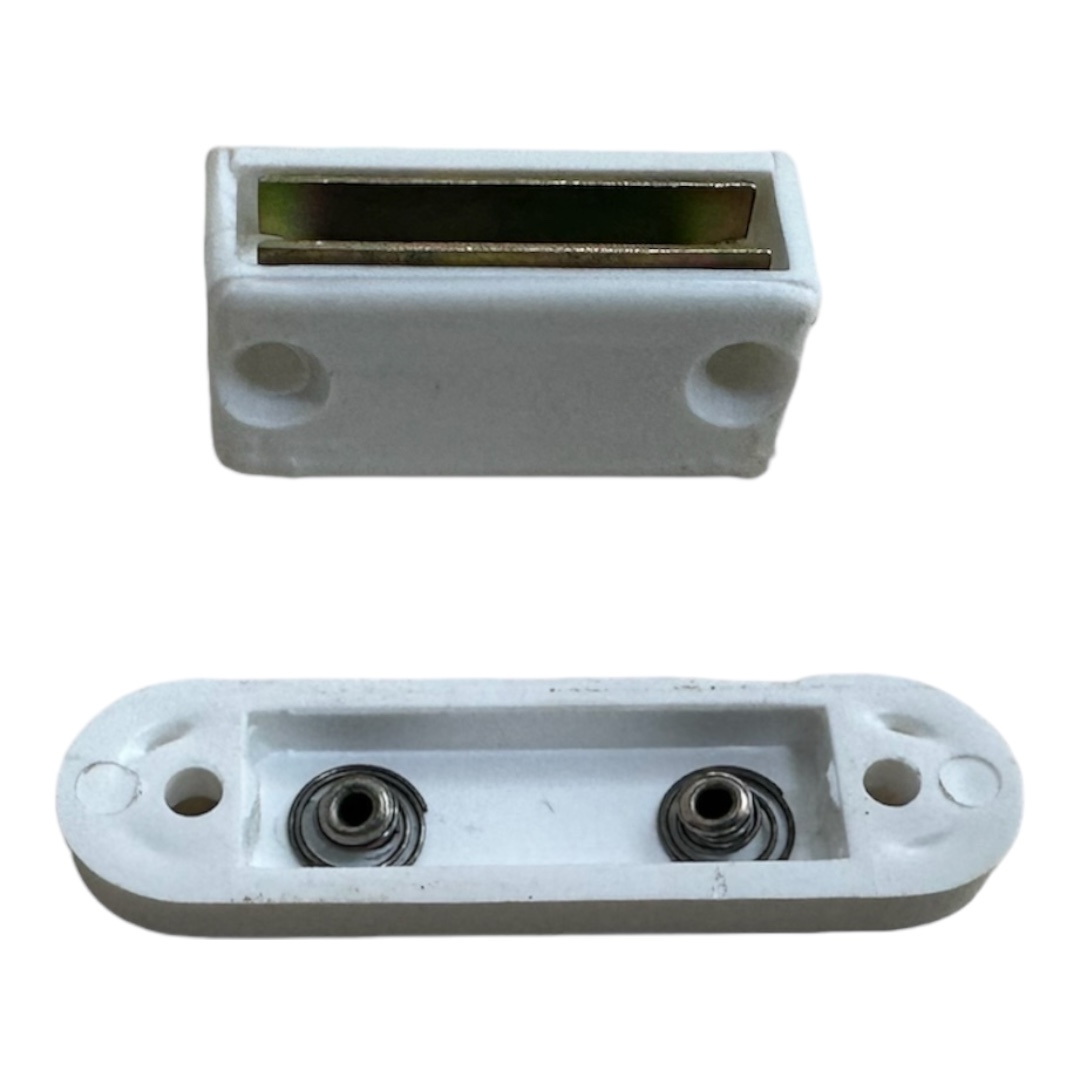 Fecho Magnético Com Molas Branco - ABCMAIOR