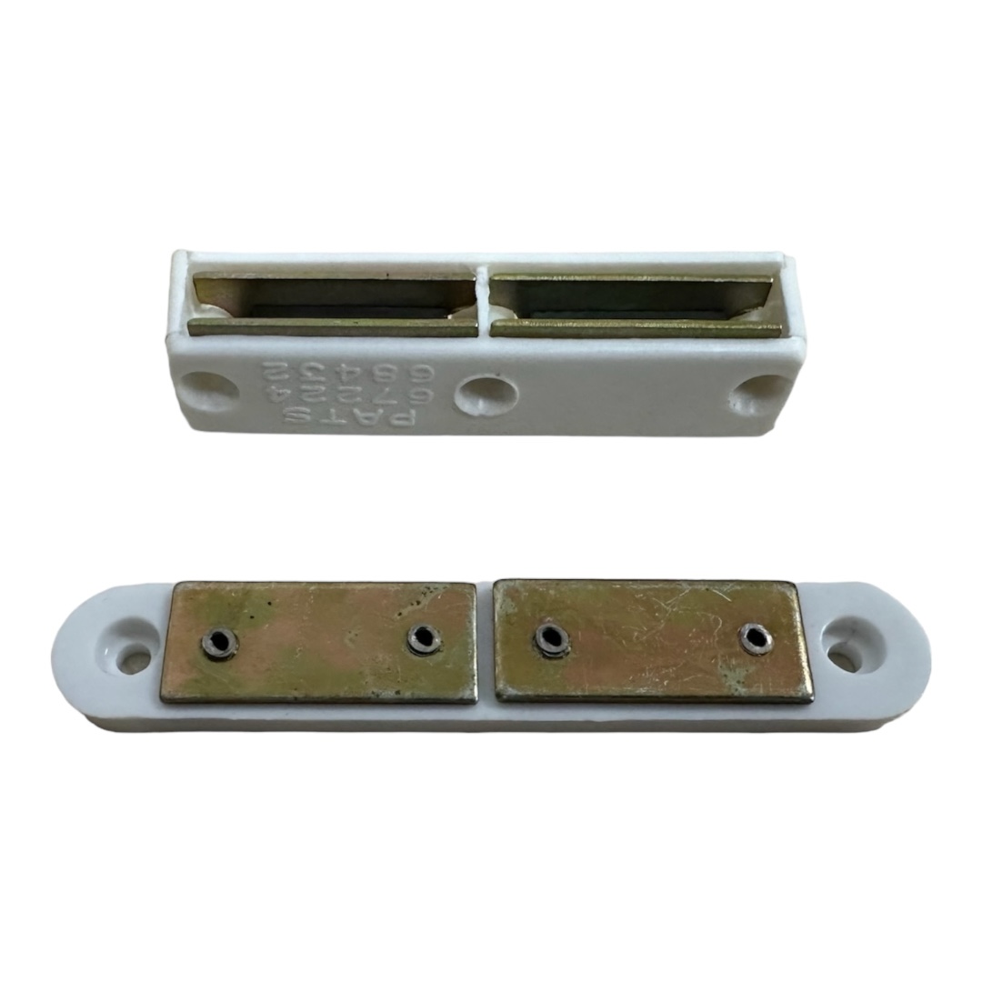 Fecho Magnético Com Molas Duplo Branco - ABCMAIOR