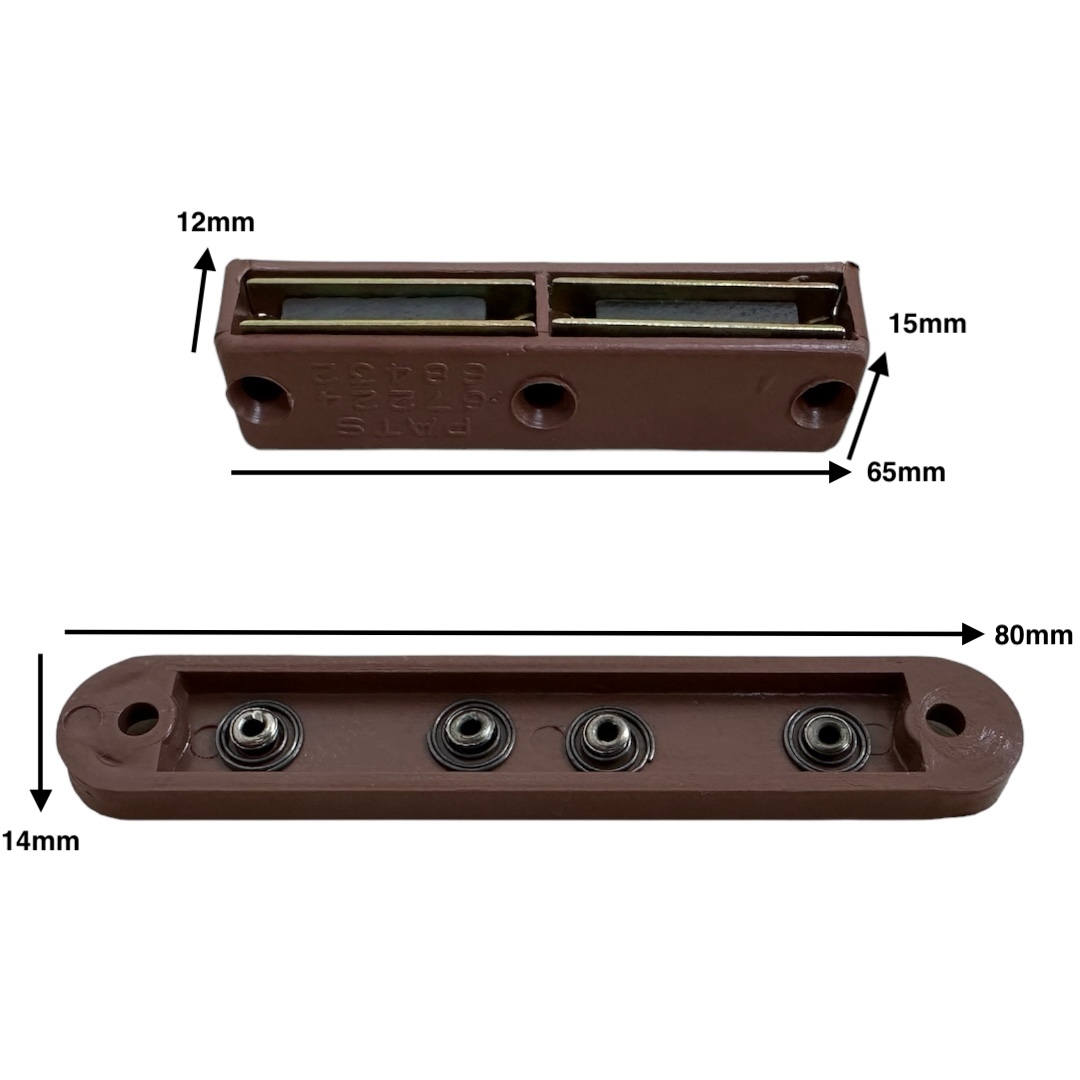 Fecho Magnético Com Molas Duplo Marrom - ABCMAIOR